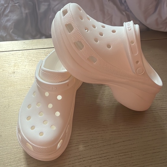 CROCS | Shoes | Nwt Crocs Classic Bae Platform White | Poshmark